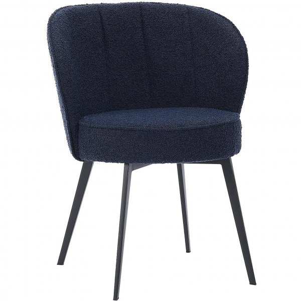 Vitt runt matbord med 6 tygstolar | Ekeby | Outl1